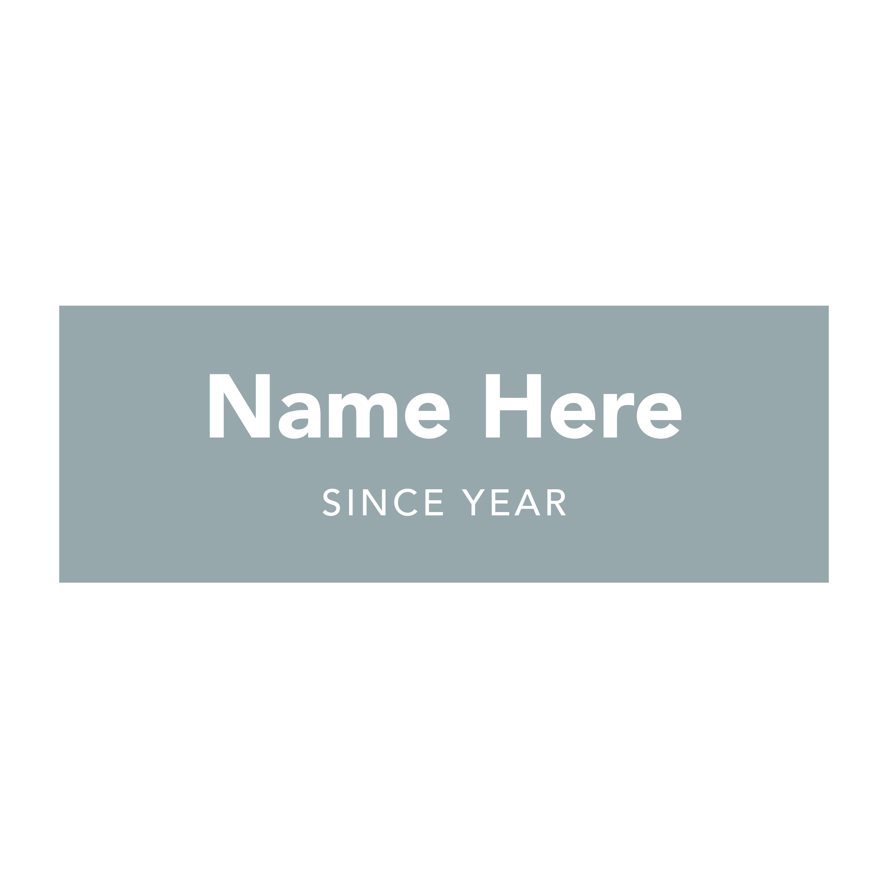 RT Support Center Engraved Name Plate